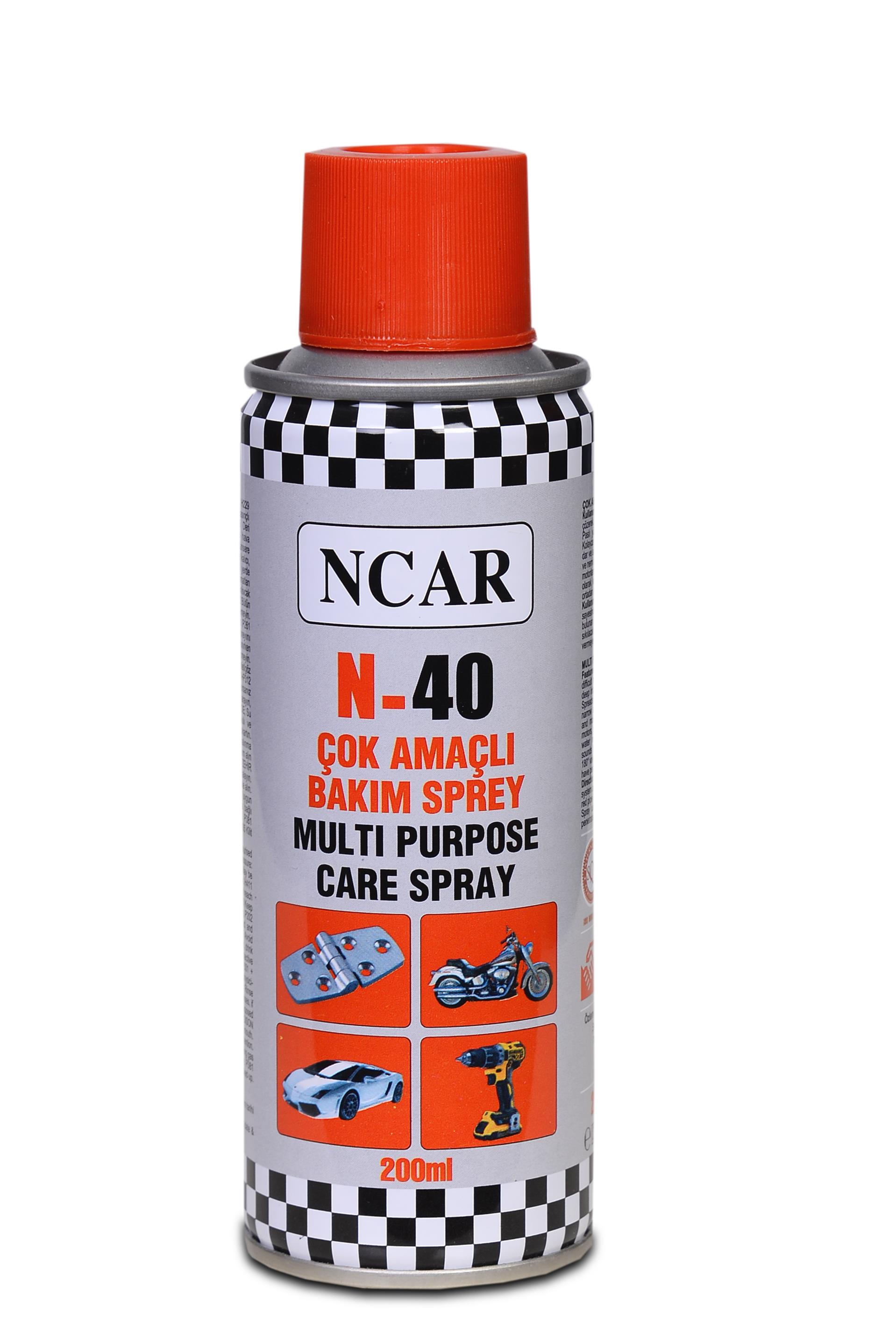 NCar - NCAR N-40 Çok Amaçlı Bakım Spreyi 200 ML